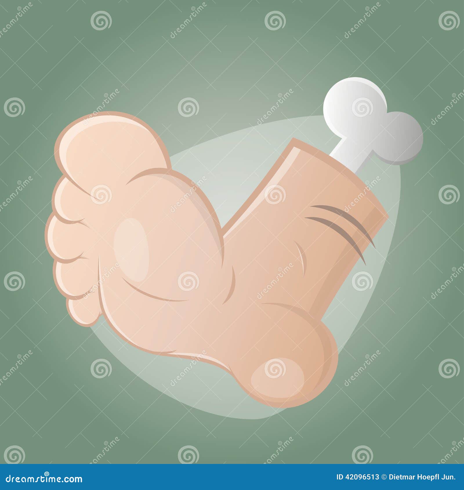 Creepy cartoon foot stock vector. Illustration of funny - 42096513