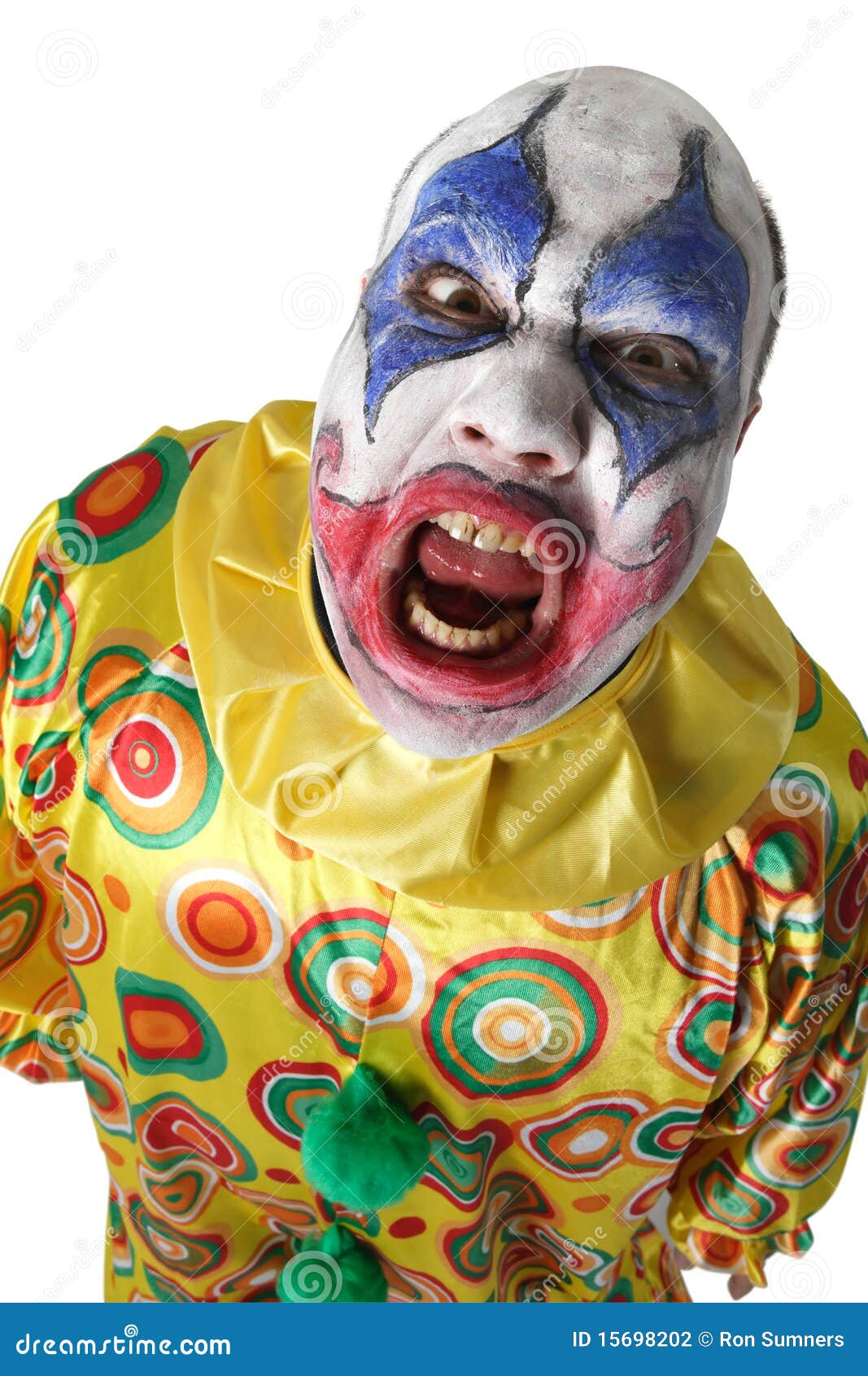 Creepy clown stock photo. Image of danger, people, portrait - 15698202