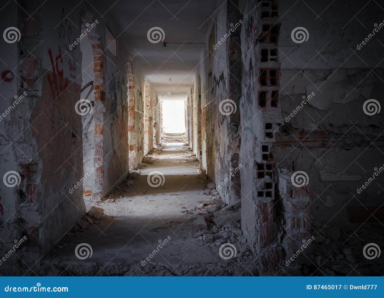 Creepy dark house interior stock image. Image of empty - 87465017