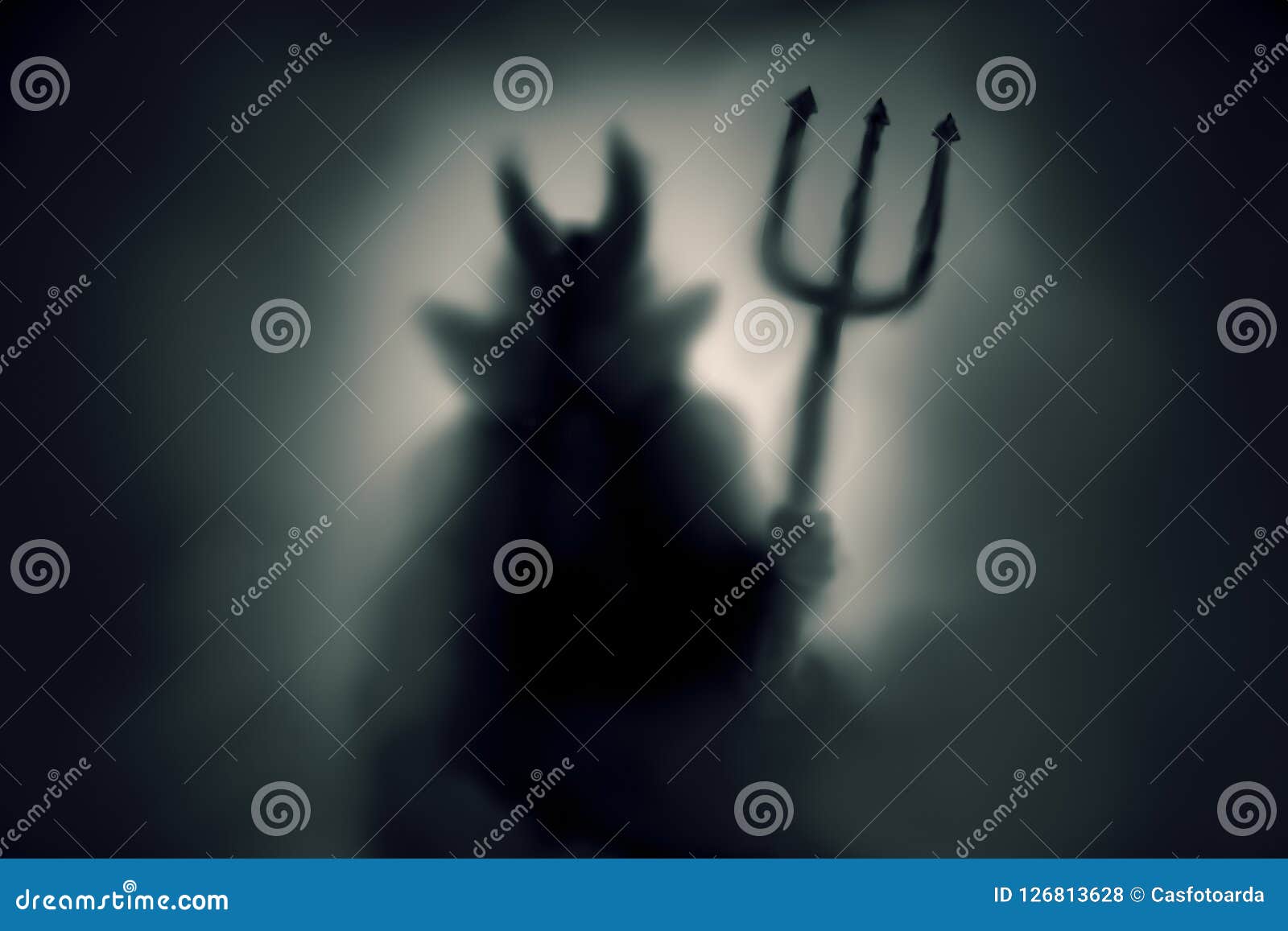 A Creepy, Devil-possessed Woman Like A Zombie Watching At Tv Screen ...