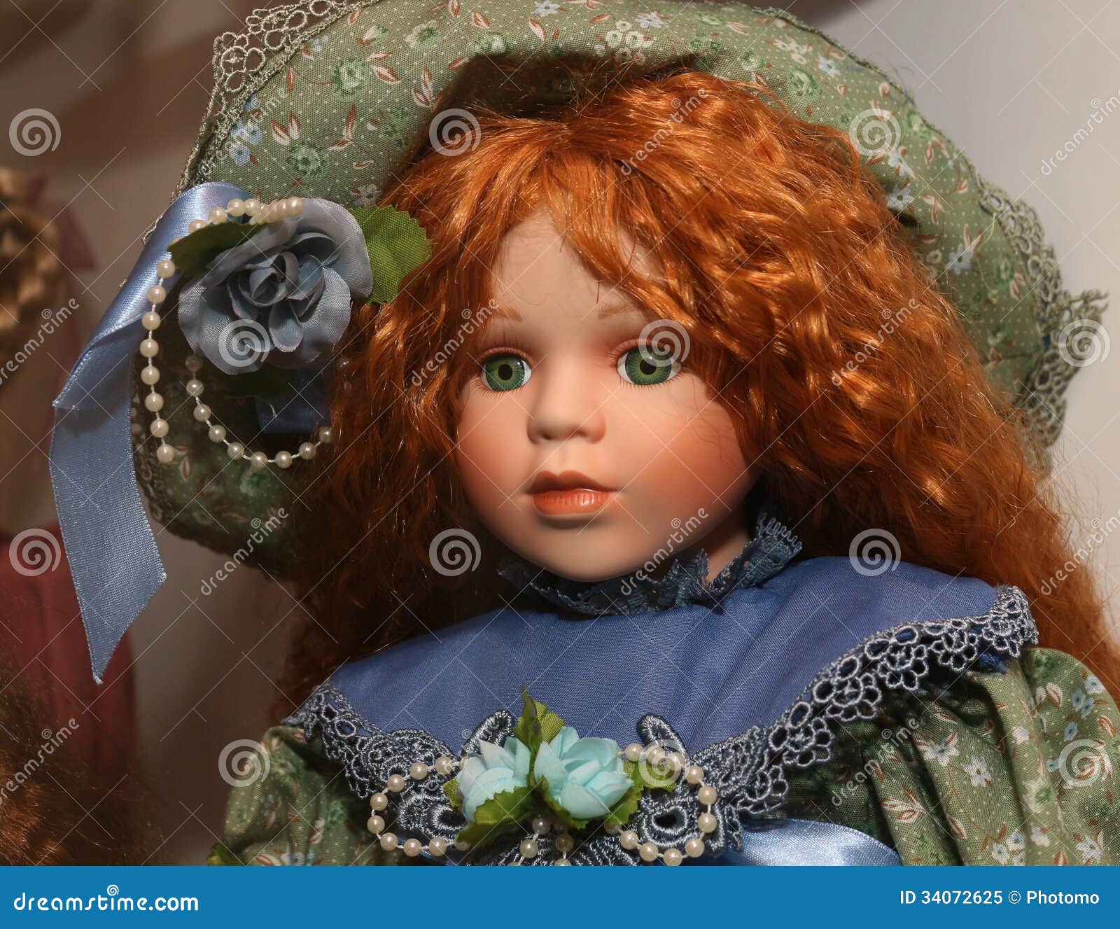 Creepy Old Doll Head. Broken Abandoned Damaged Scary Toy In A Garbage ...