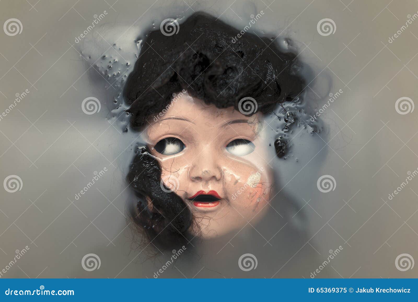Creepy doll face stock image. Image of spooky, vintage - 65369375