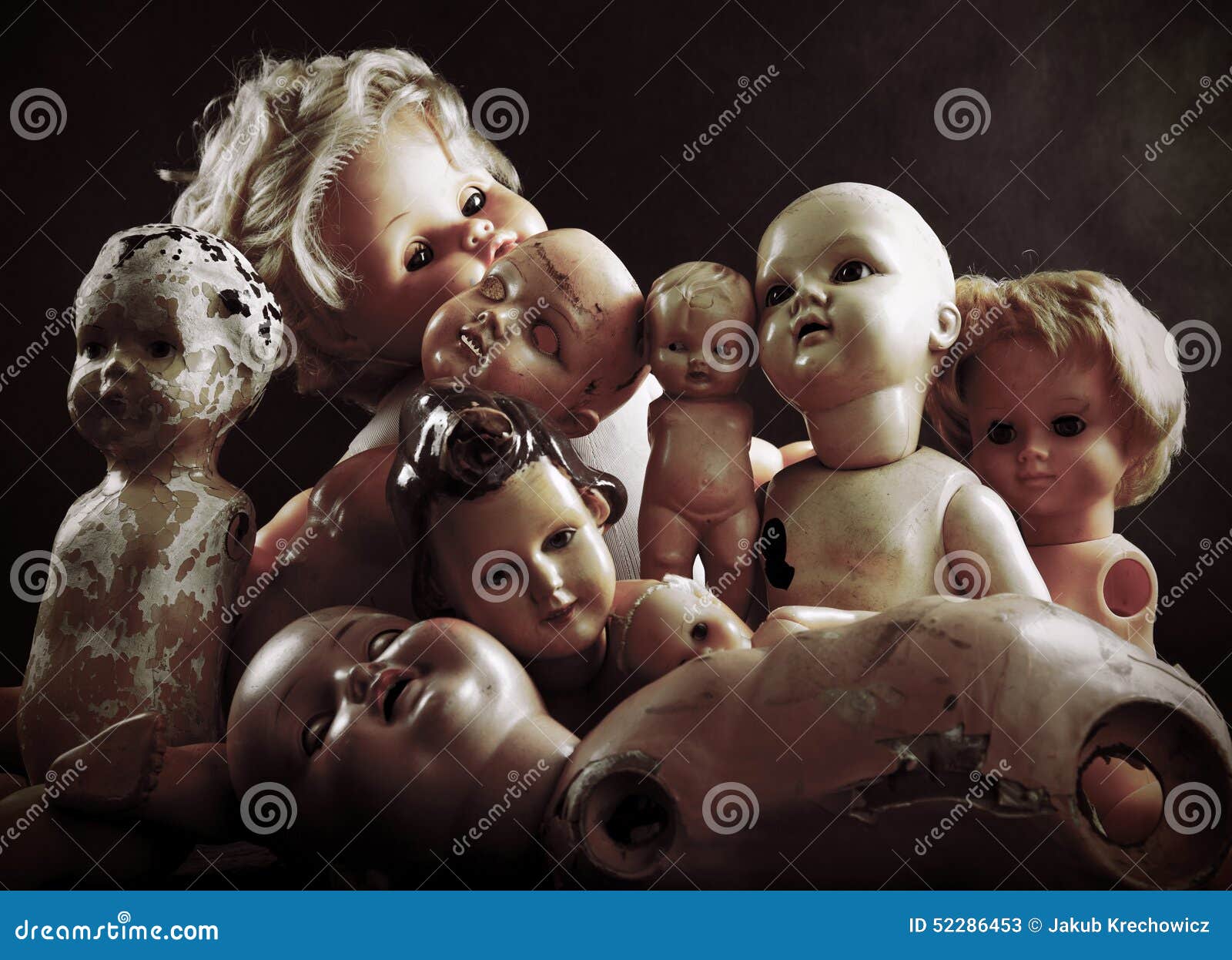 Creepy Dolls Royalty-Free Stock Photography | CartoonDealer.com #52286453