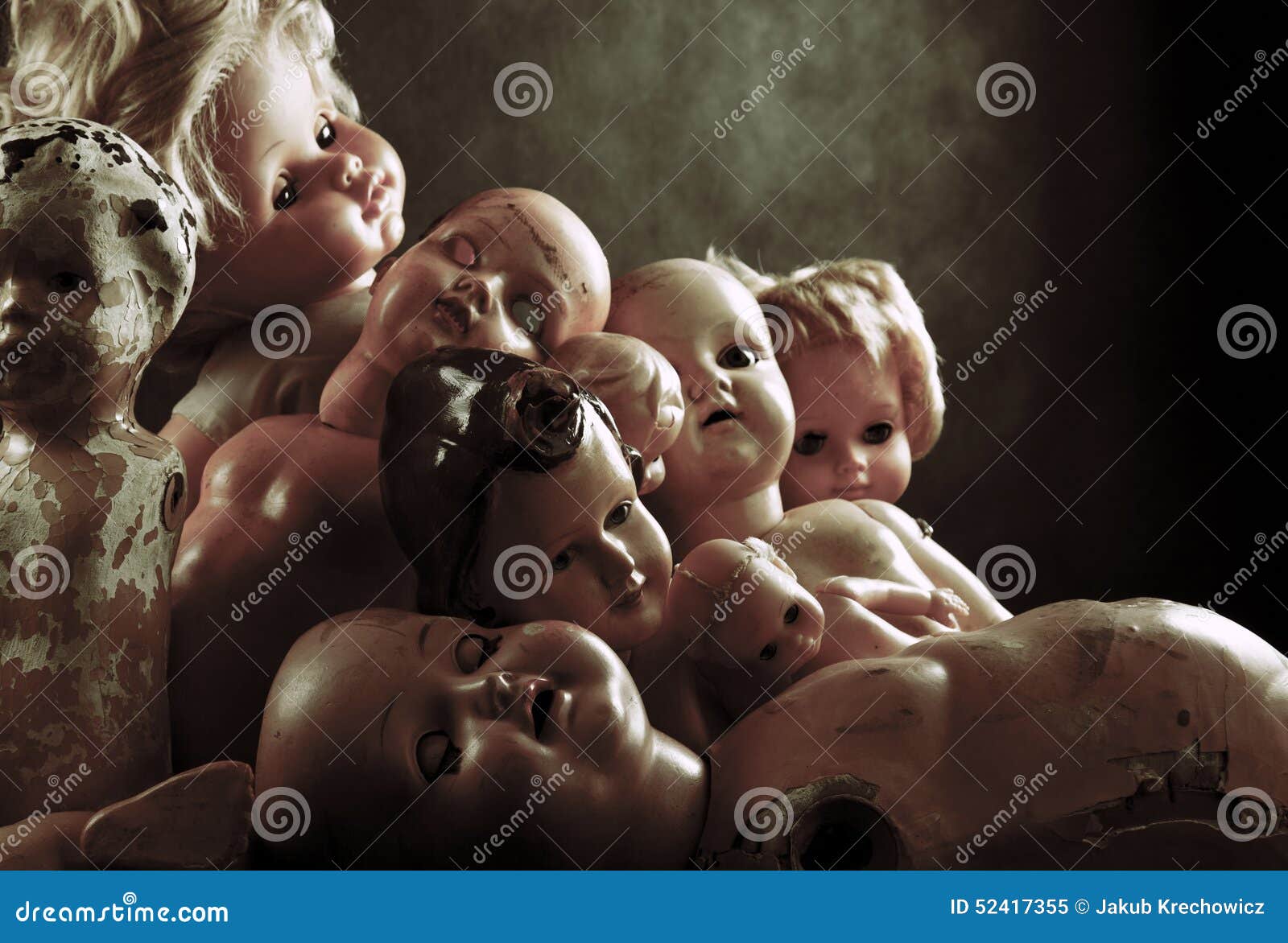 Creepy dolls stock image. Image of creepy, macabre, ancient - 52417355