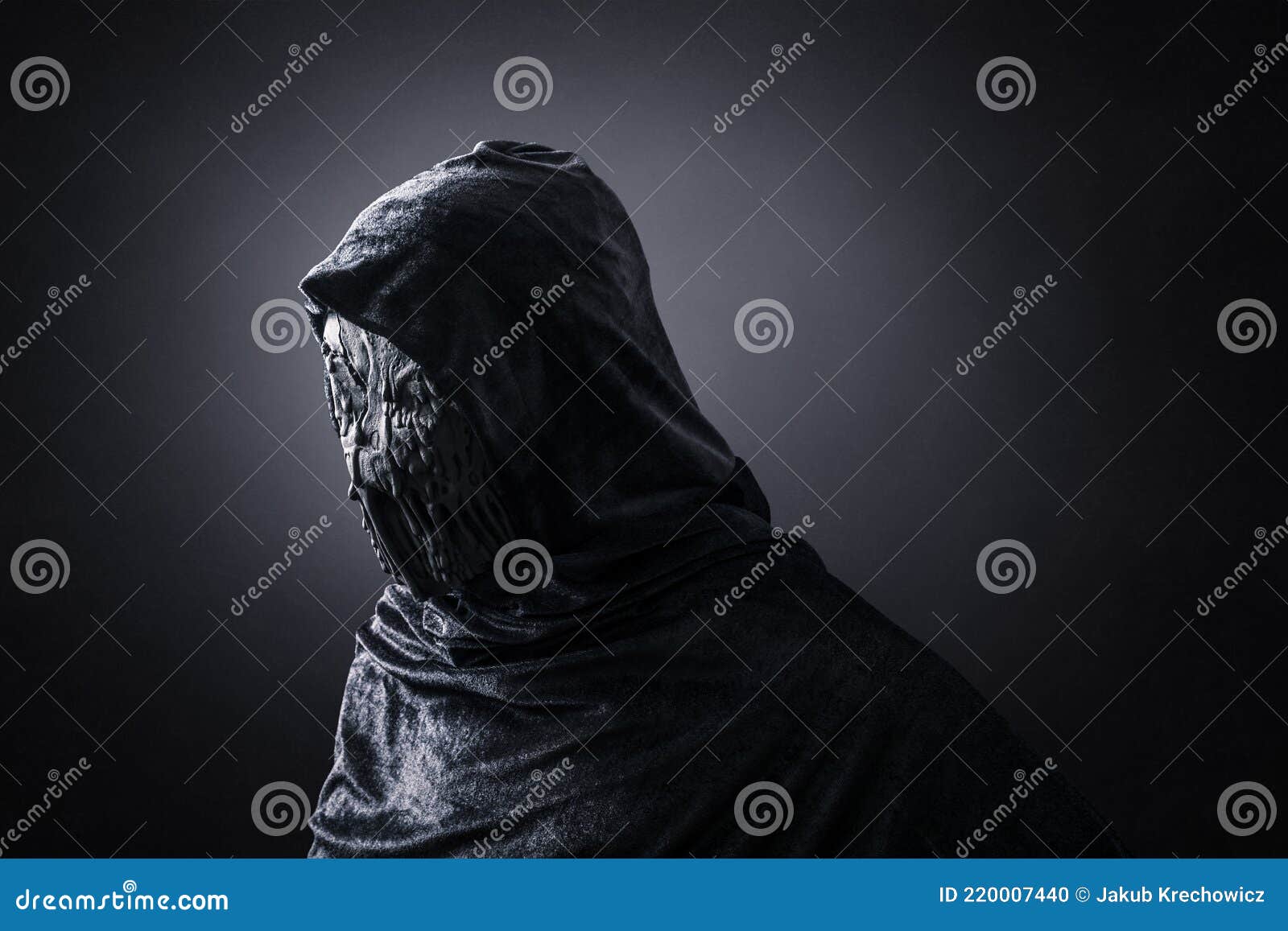 Creepy figure in the dark stock photo. Image of monster - 220007440