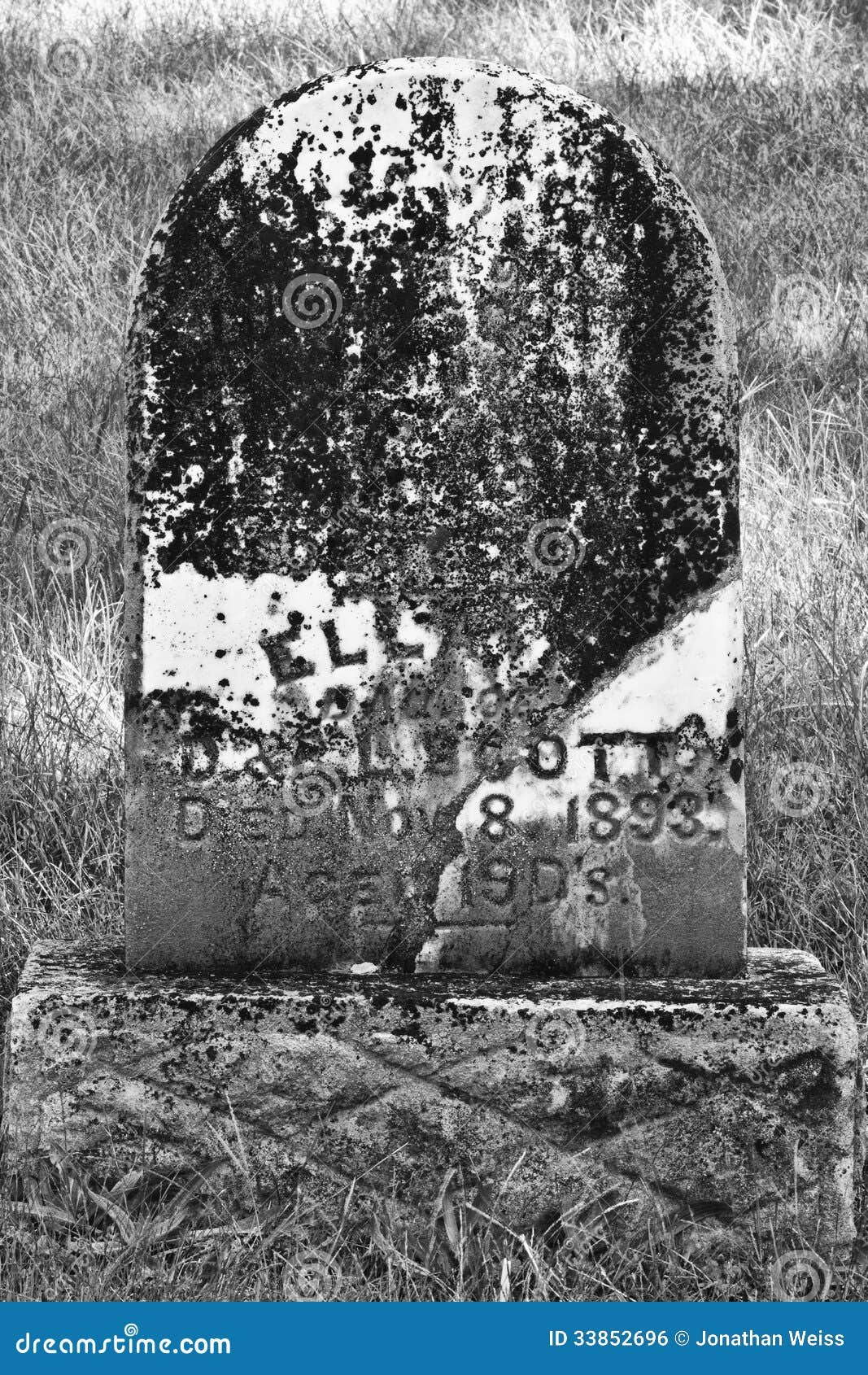 Creepy Headstone stock photo. Image of cemetery, mystery - 33852696
