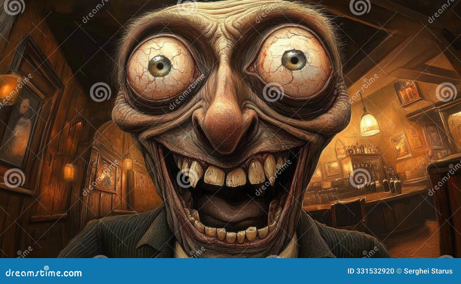 Creepy Looking Human Eyeball Pupil Anatomy Halloween Horror Stock ...