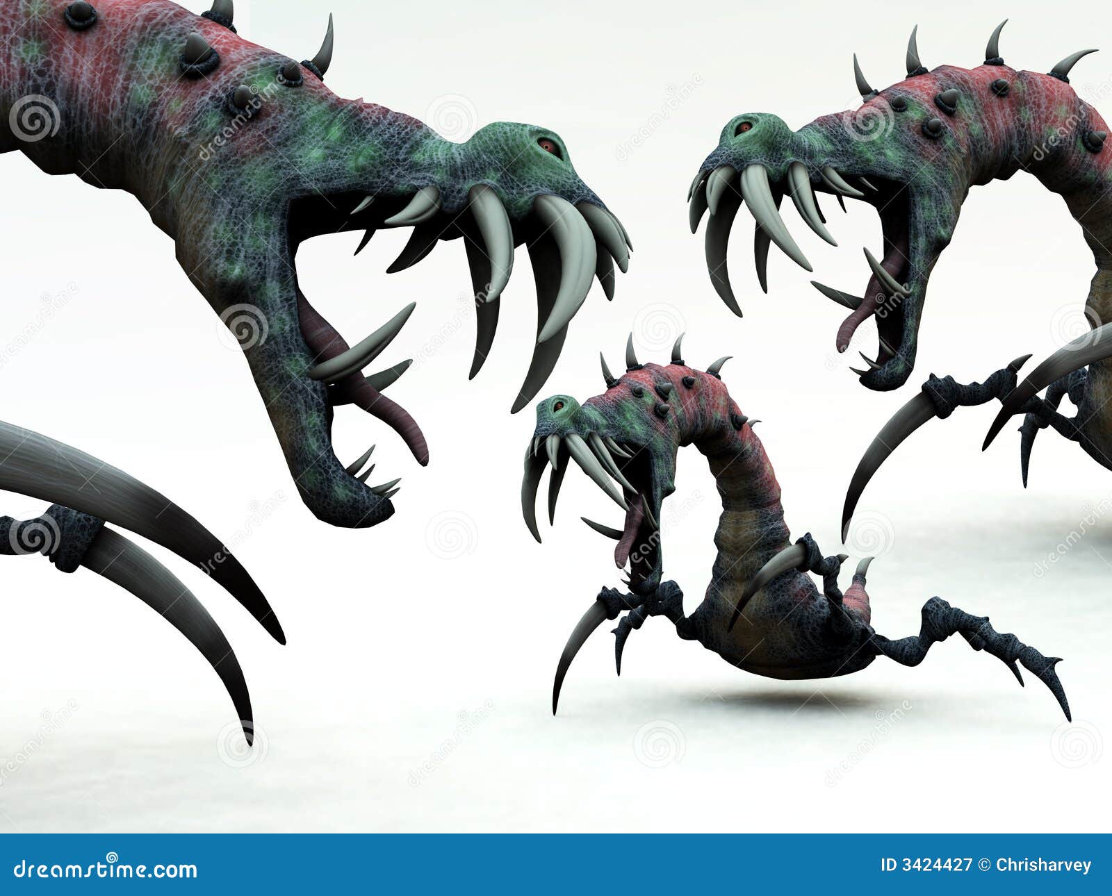 Creepy Monsters 1 Stock Photo | CartoonDealer.com #3424422