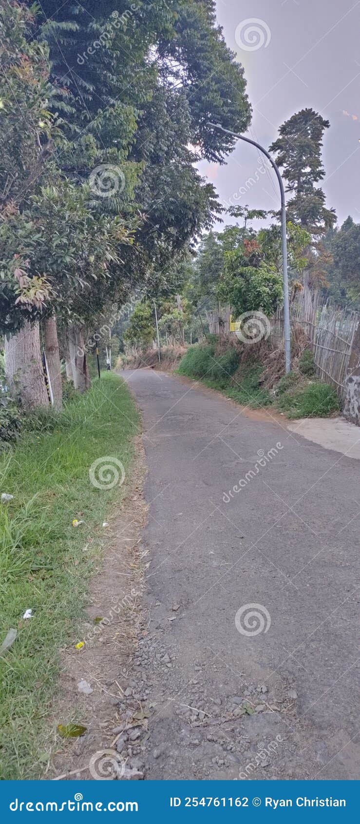 Creepy mountain road stock photo. Image of cloud, horizon - 254761162