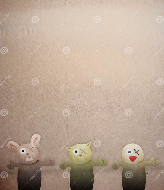 Creepy Paper Background stock illustration. Illustration of doodle ...
