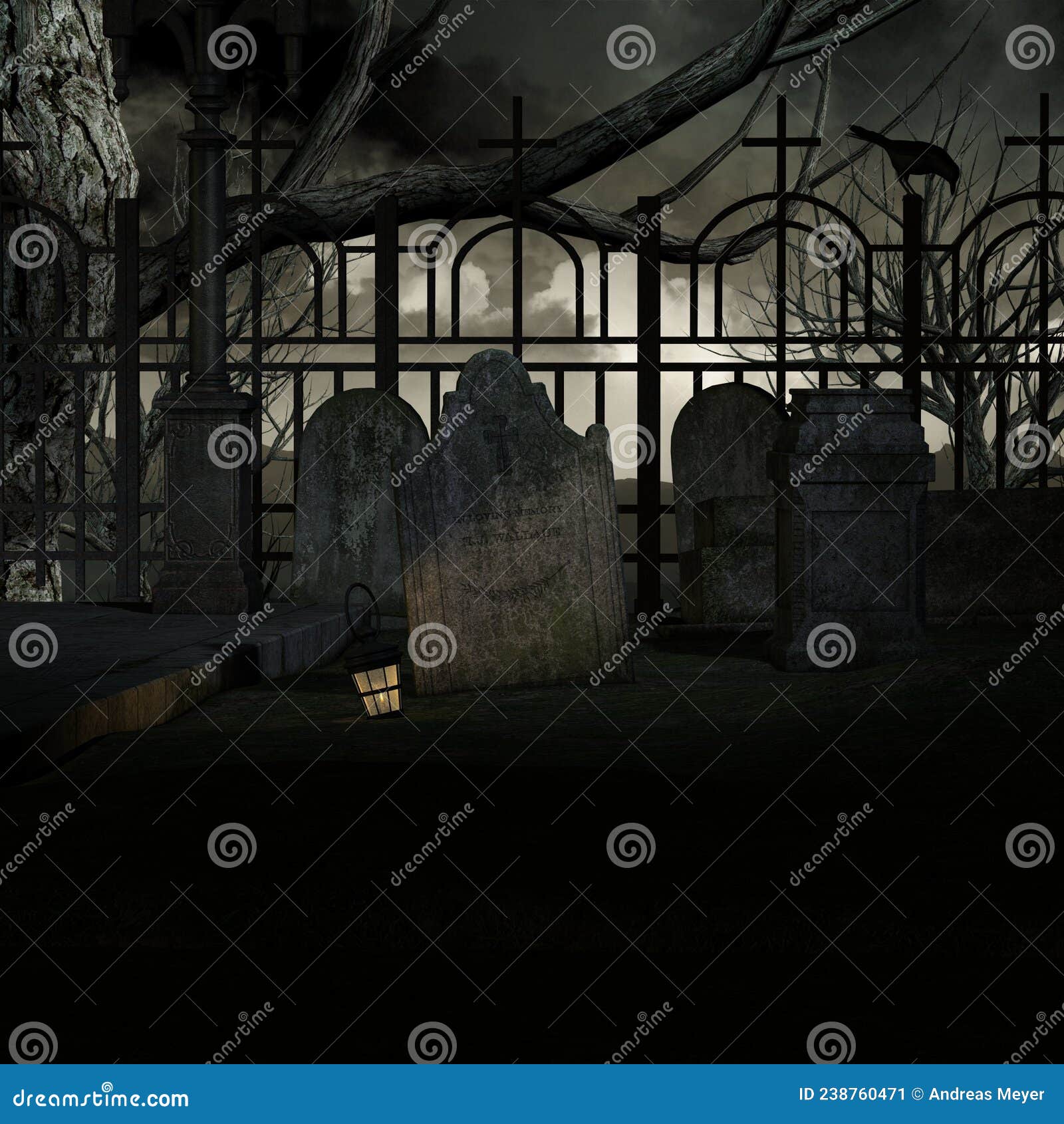 Creepy place stock illustration. Illustration of haunted - 238760471