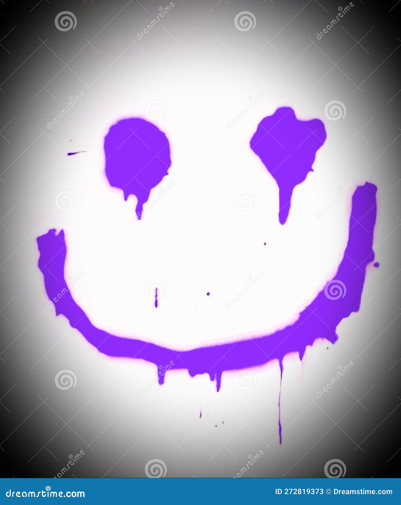 Creepy Purple Face Dark Smile Stock Image - Image of purple, smile ...