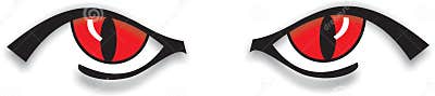 Creepy Red Eyes stock illustration. Illustration of creepy - 152531