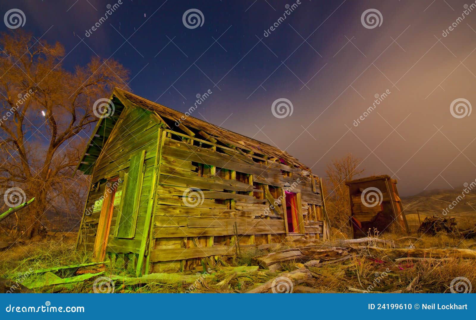 Creepy Rustic Shack stock photo. Image of rustic, decay - 24199610
