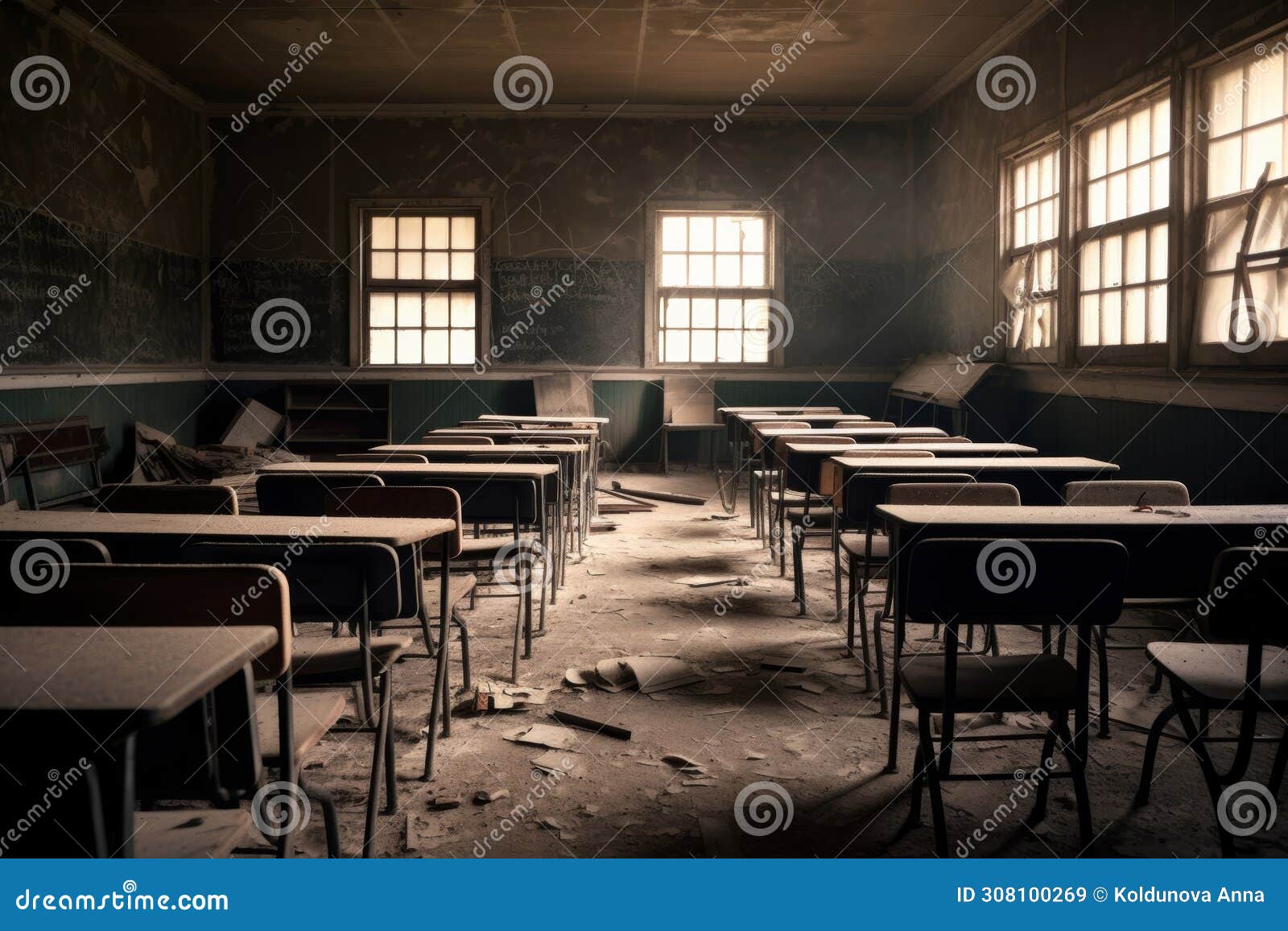 Creepy school day stock illustration. Illustration of chilling - 308100269
