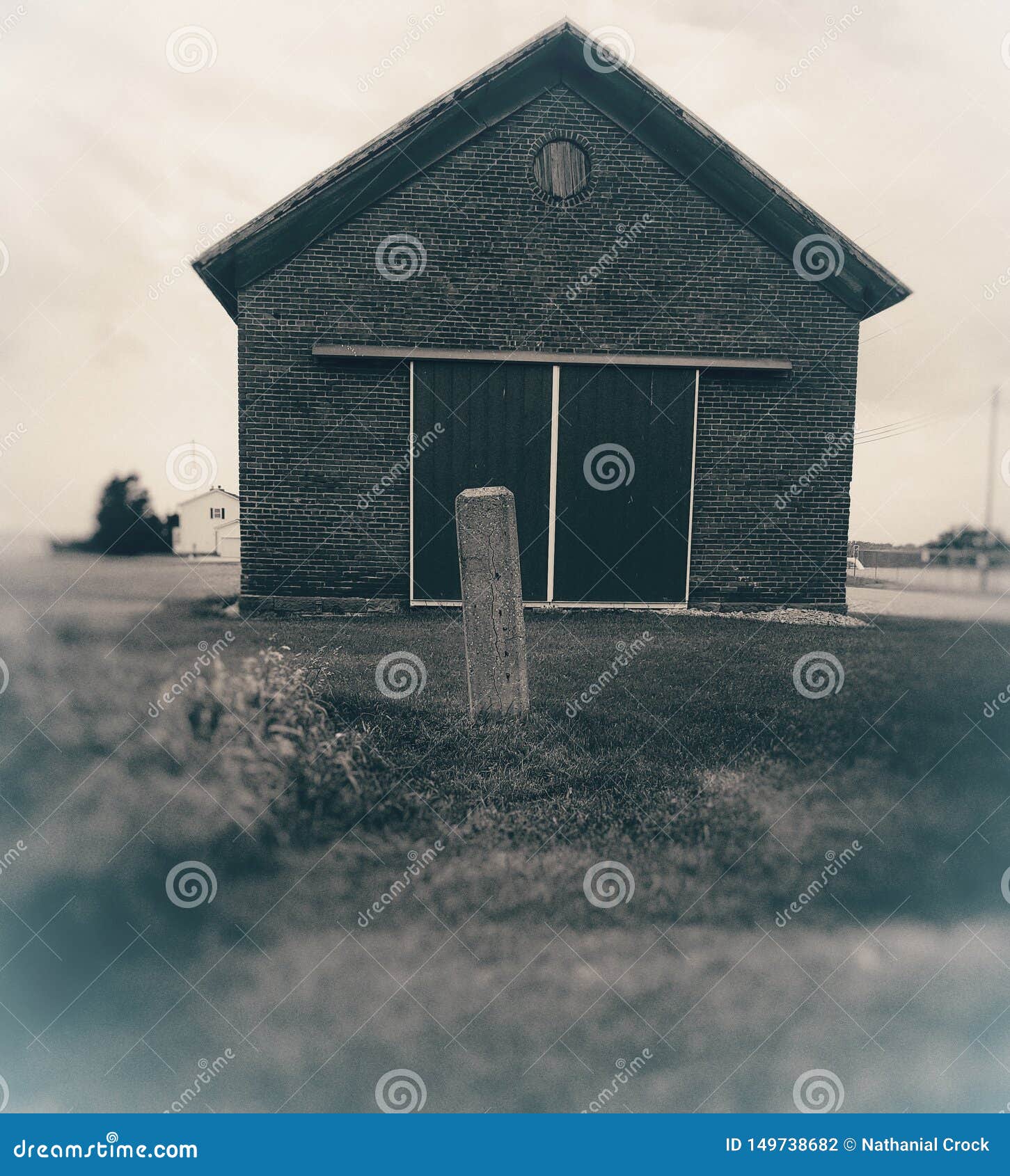 Creepy School Classroom With Desks, Blue And White Fog And Ghostly ...