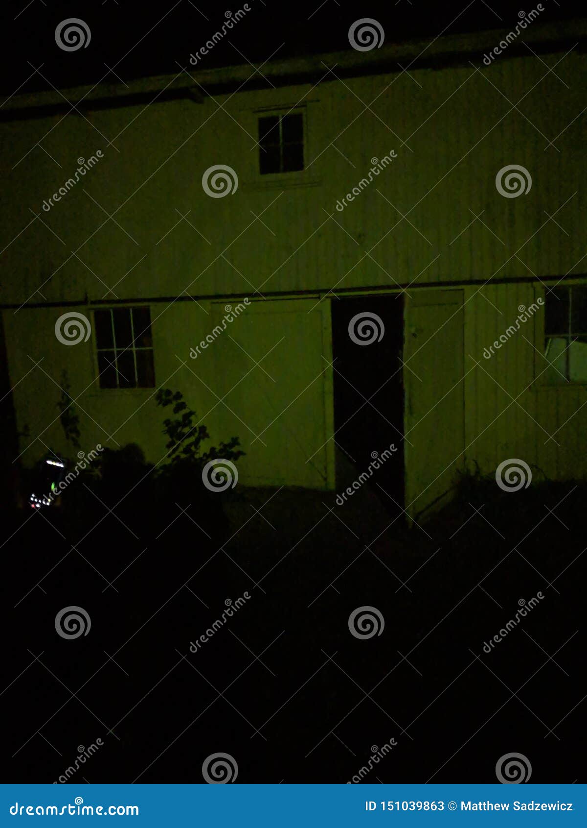 Creepy shed at night stock image. Image of creepy, pixel - 151039863