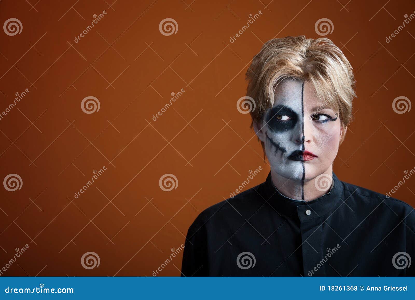 Creepy Woman stock photo. Image of ghostly, scar, eyes - 18261368