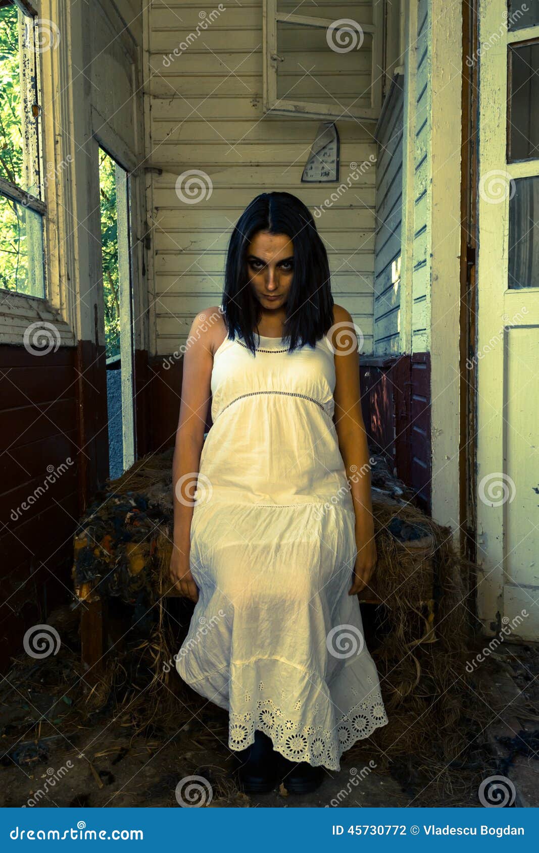 Creepy woman stock photo. Image of grubby, scared, dirty - 45730772