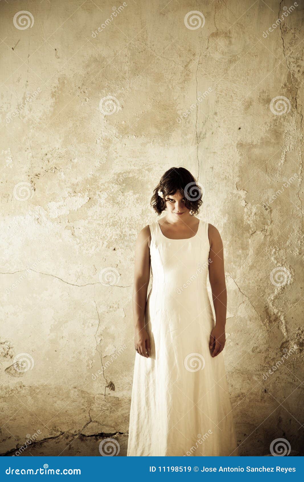 Creepy woman portrait stock image. Image of long, expression - 11198519