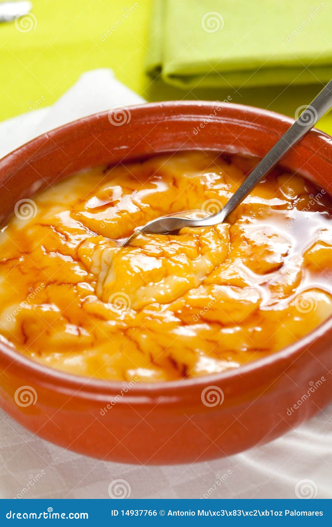 Crema Catalana Delicious Typical Spanish Dessert Stock Photo - Image of ...