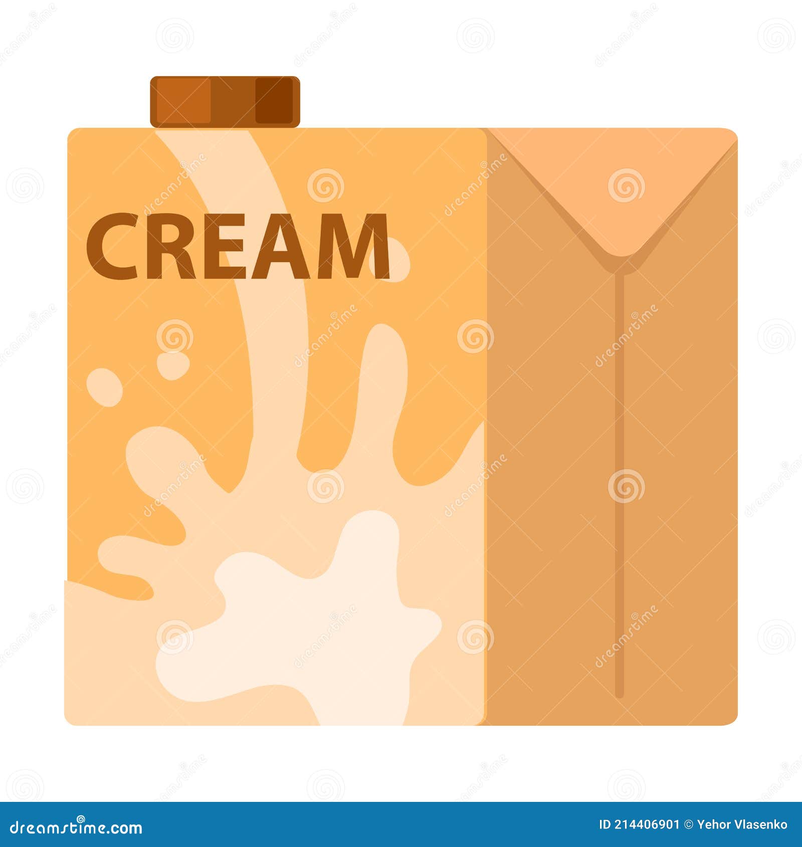 Crema Vector Icono Icono Vector Icono Aislado Sobre Fondo Blanco Crema ...