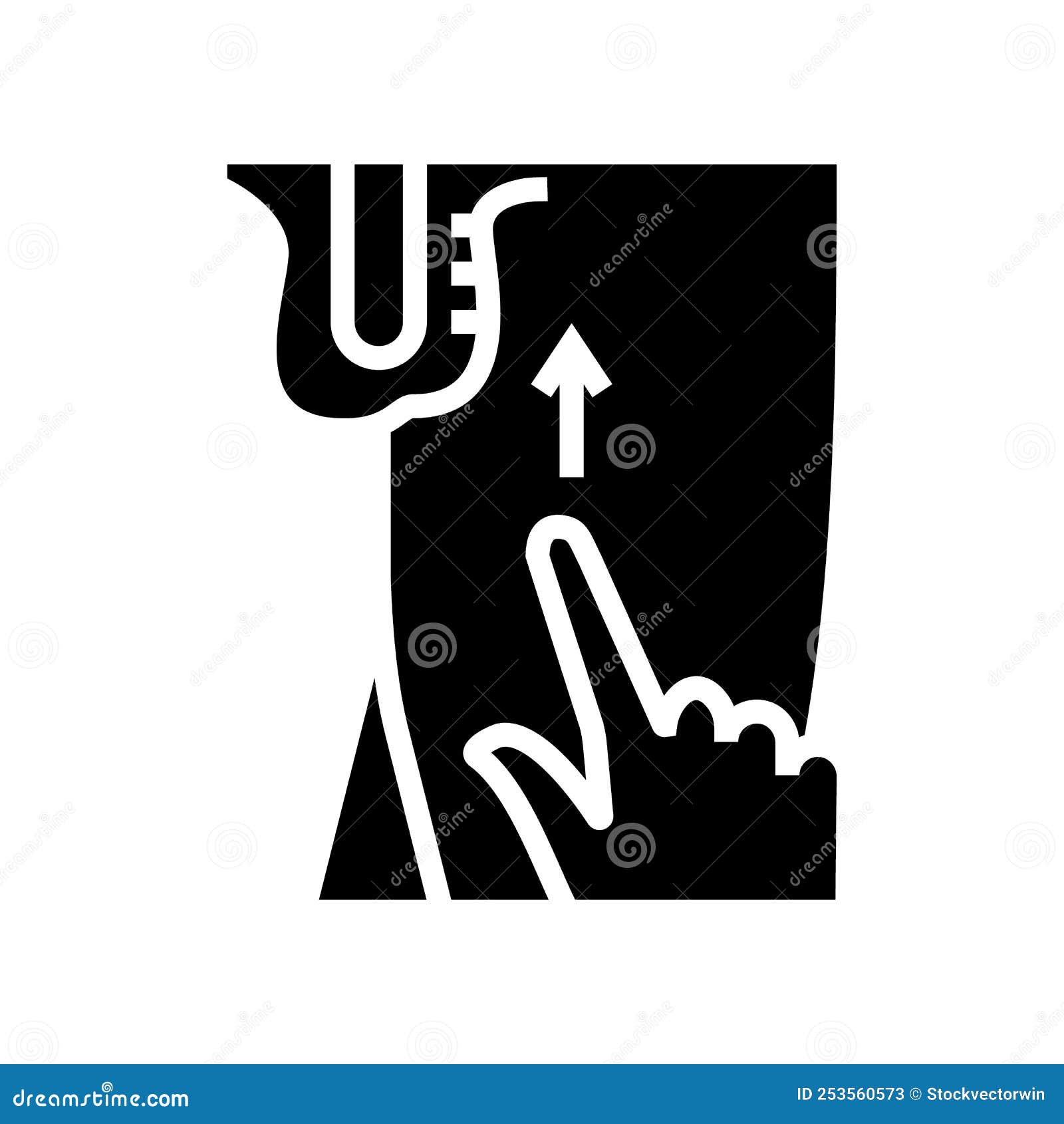 Cremasteric Reflex Glyph Icon Vector Illustration Stock Illustration ...