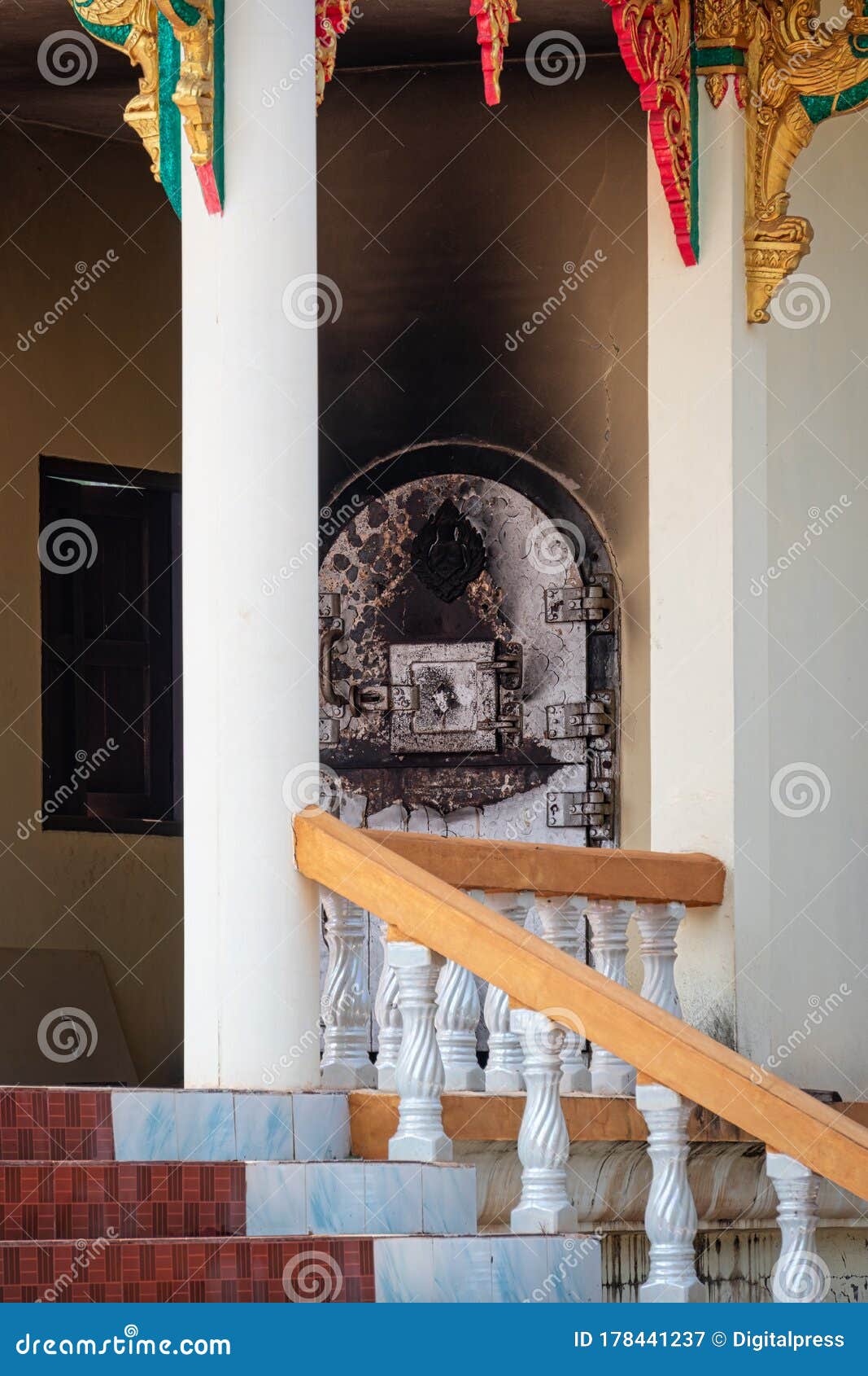 Cremation Buddhism stock image. Image of architecture - 178441237