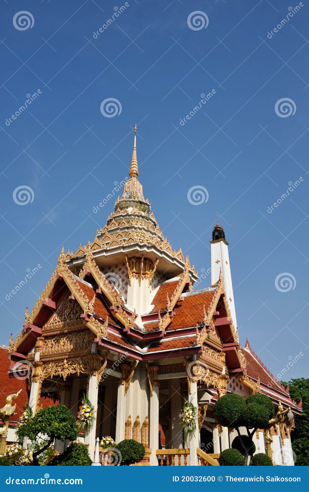 The Cremation in Buddhist Temple Stock Photo - Image of landmark ...