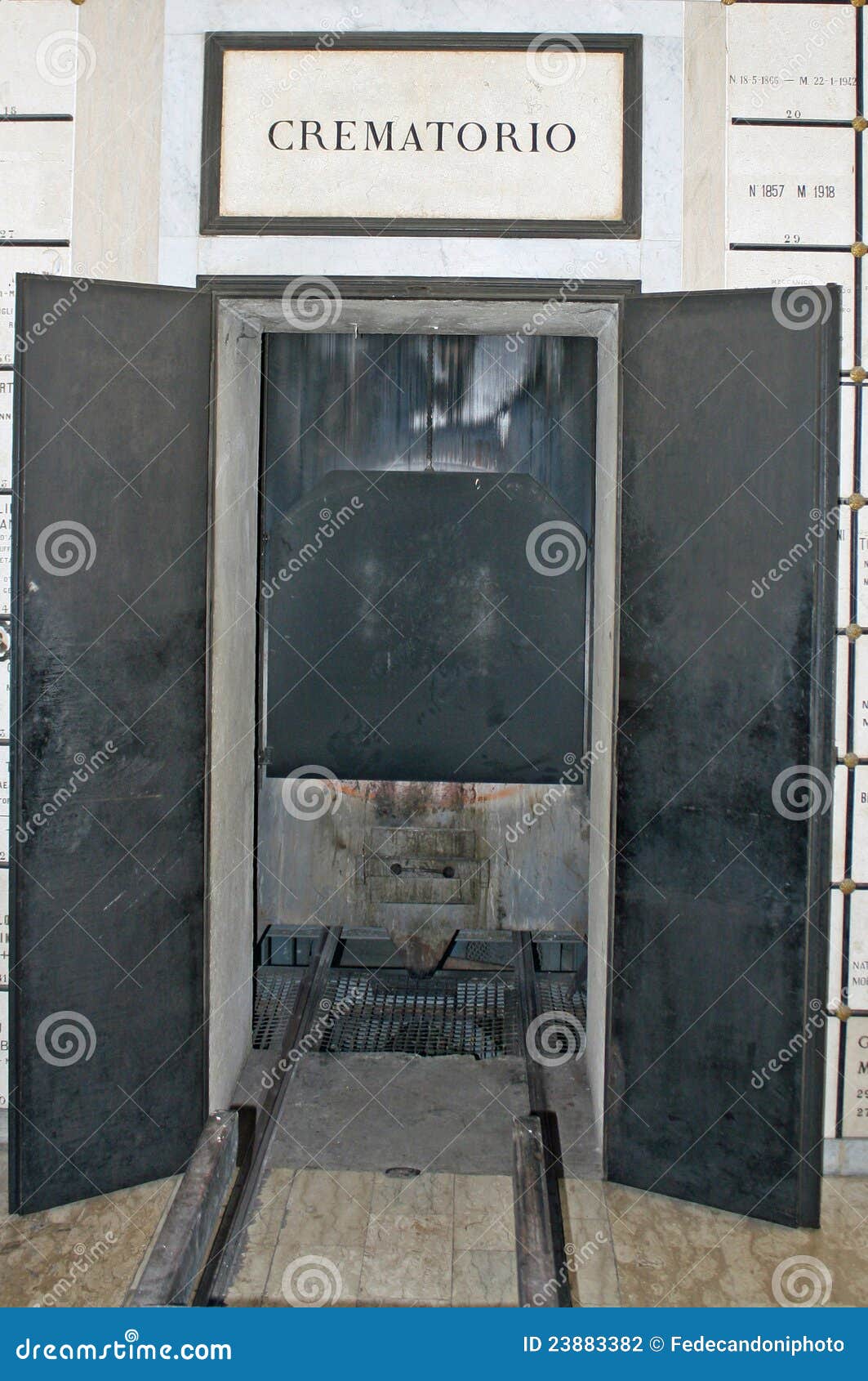 Crematorium in a Cemetery for the Cremation Stock Photo - Image of ...