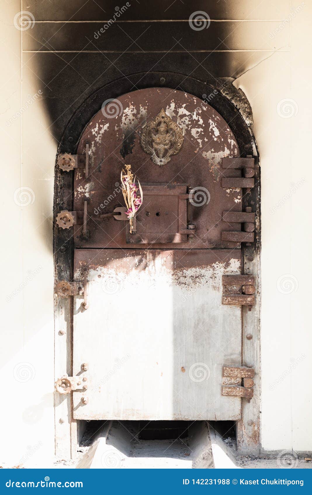 Crematory stock photo. Image of crematory, coffin, door - 142231988