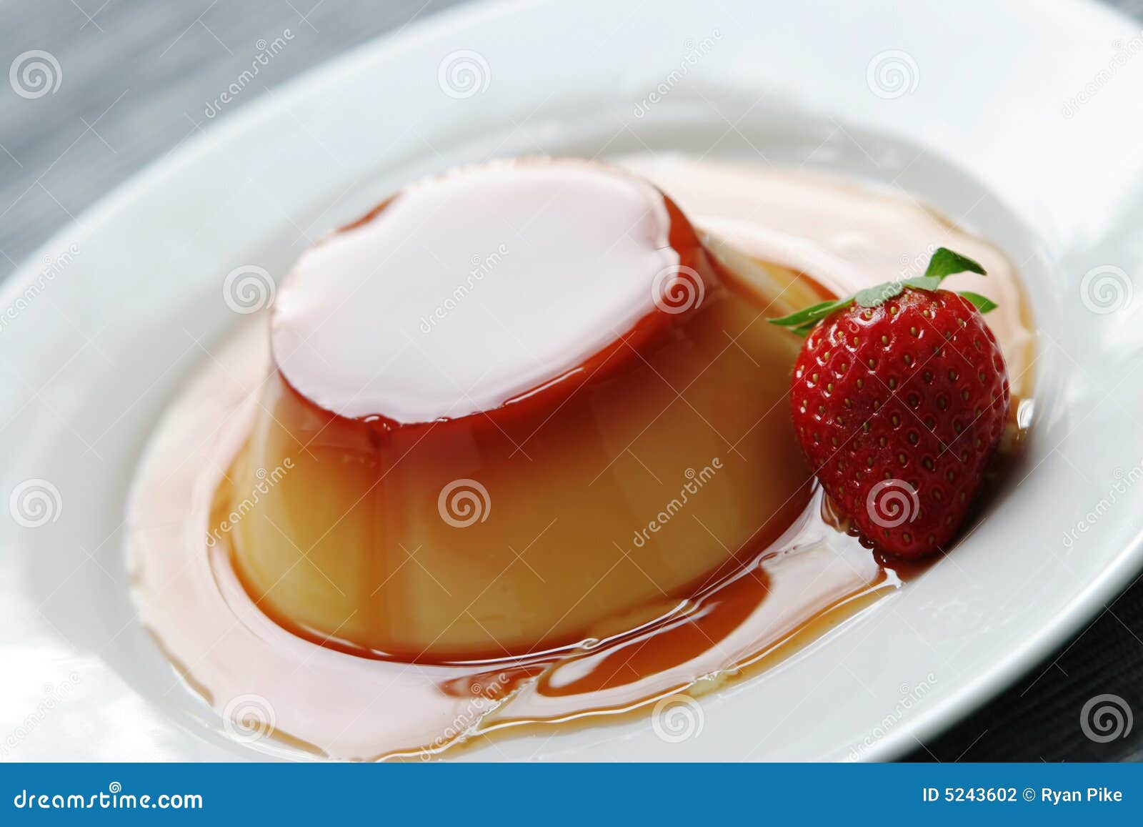 Creme caramel stock photo. Image of carmel, sugary, delicious - 5243602