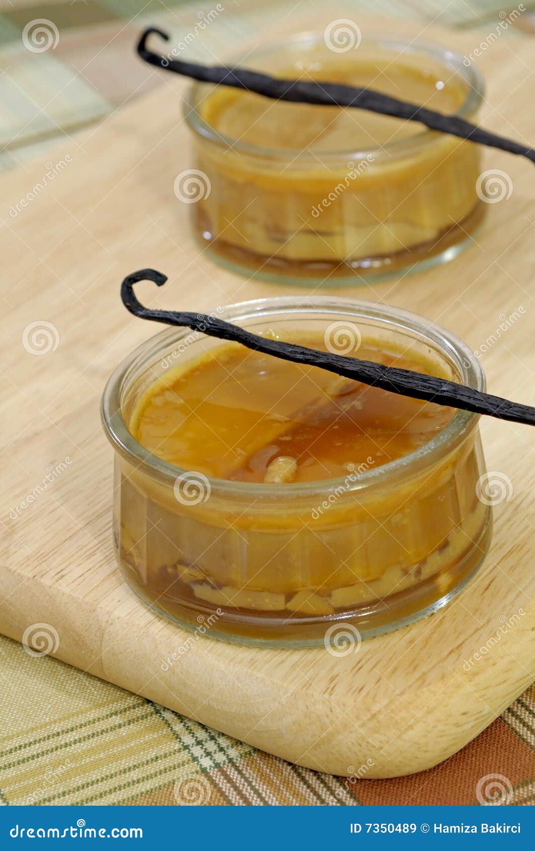 Creme caramel dessert stock image. Image of custard, ramekins - 7350489