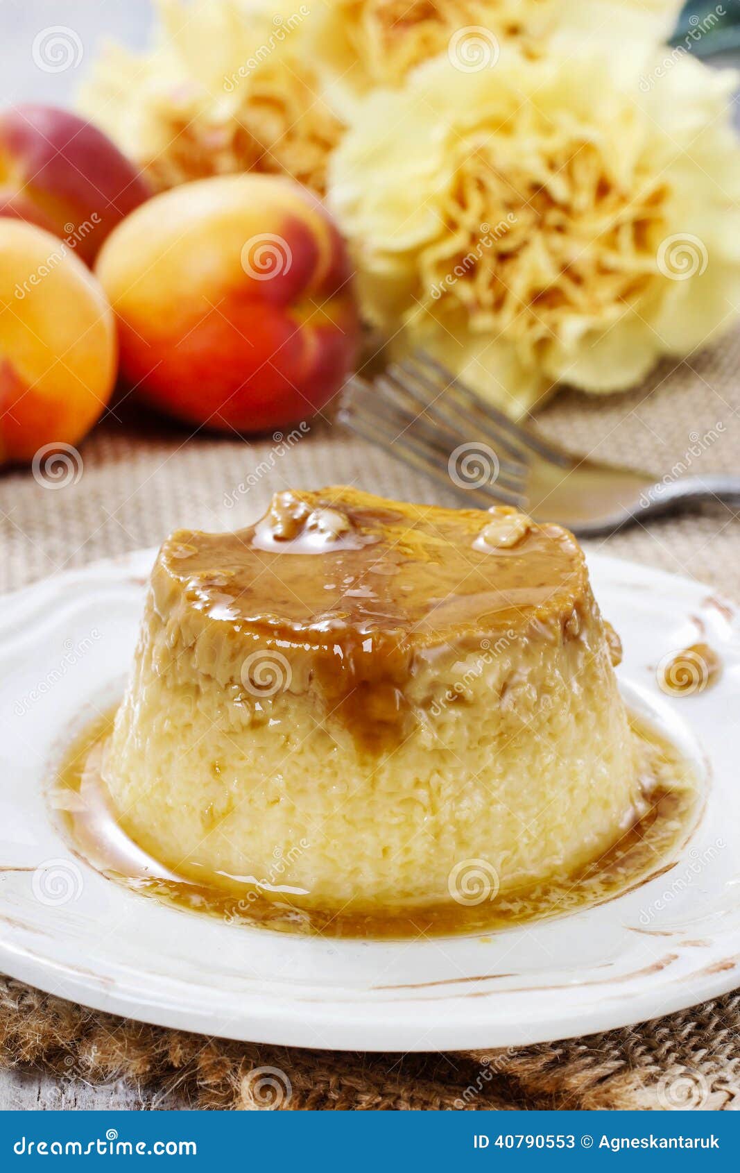 Creme caramel stock image. Image of nutrition, food, pudding - 40790553