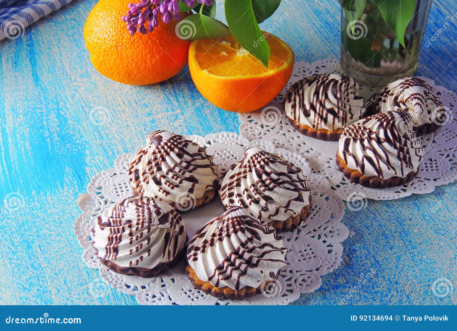 Creme cookies stock photo. Image of brown, bake, delicious - 92134694