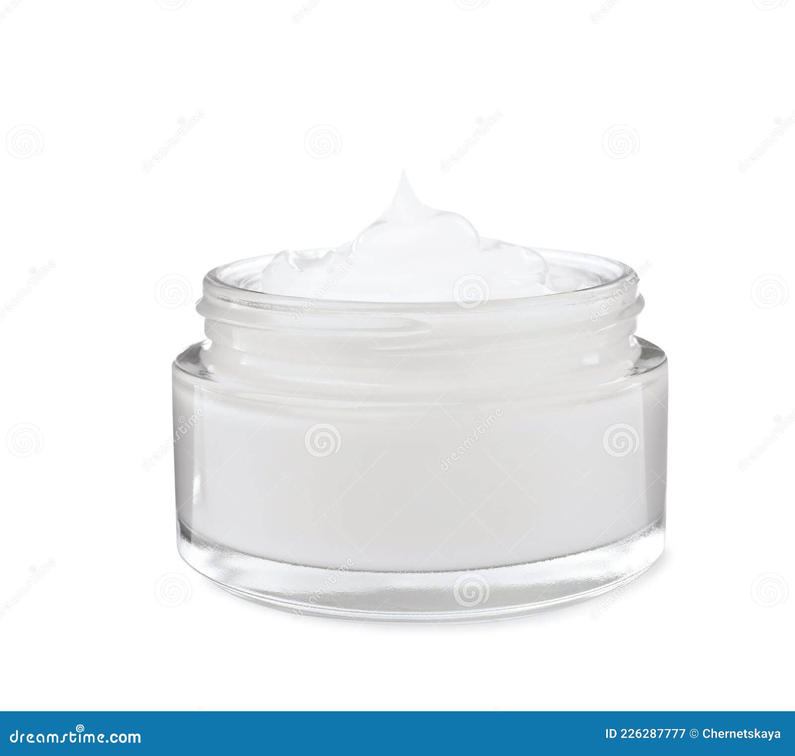 Creme Em Vidro Isolado Em Branco Imagem de Stock - Imagem de beleza ...