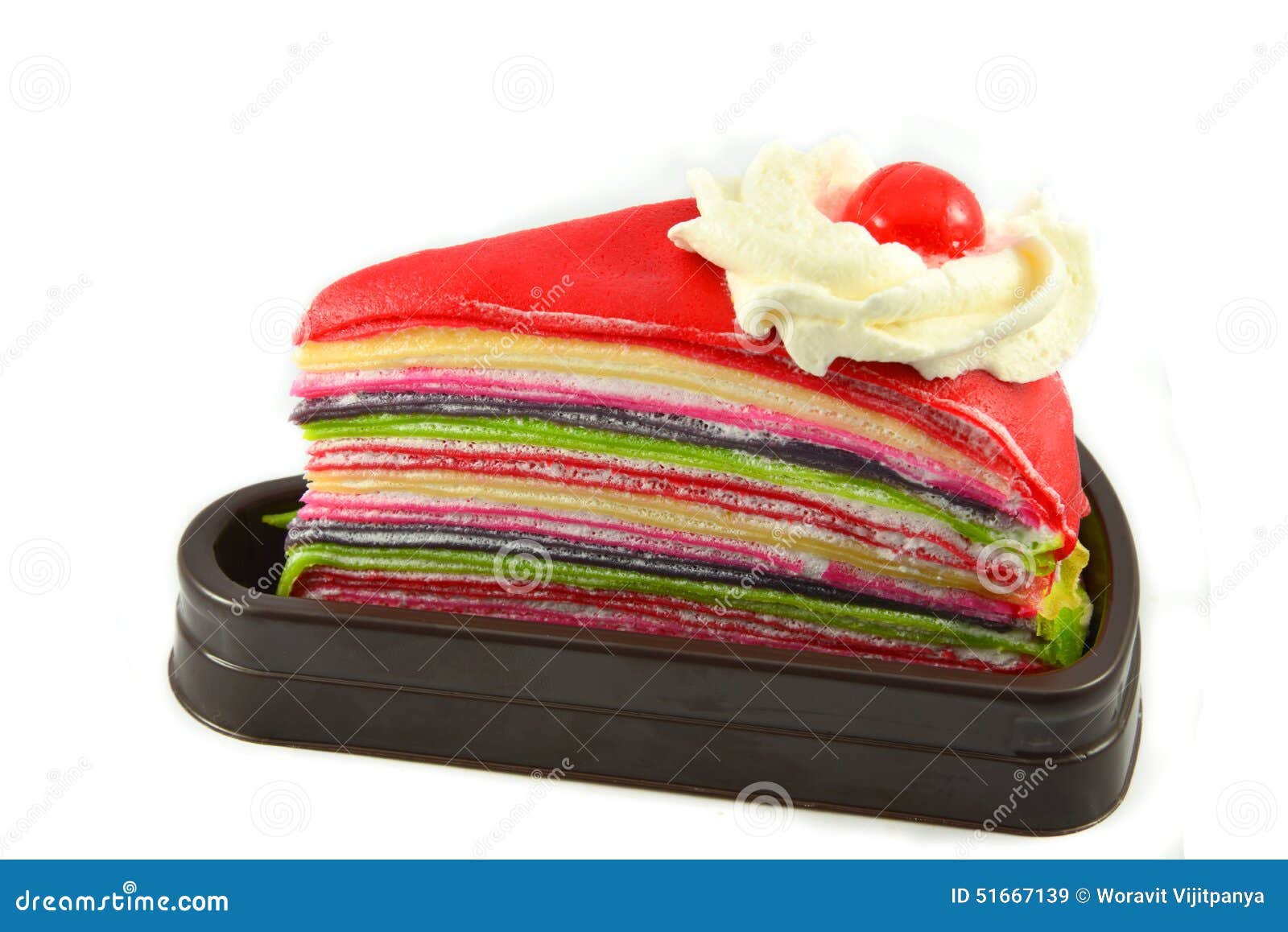 Crepe cake colorful stock image. Image of background - 51667139