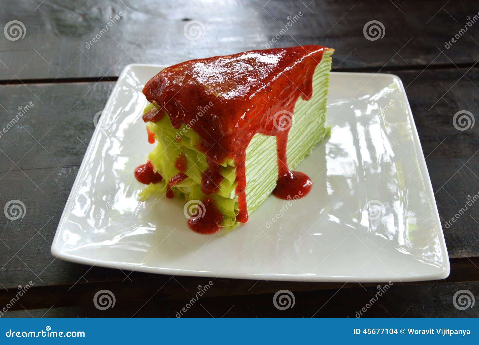 Crepe Cake stock photo. Image of chocolate, fruit, dessert - 45677104