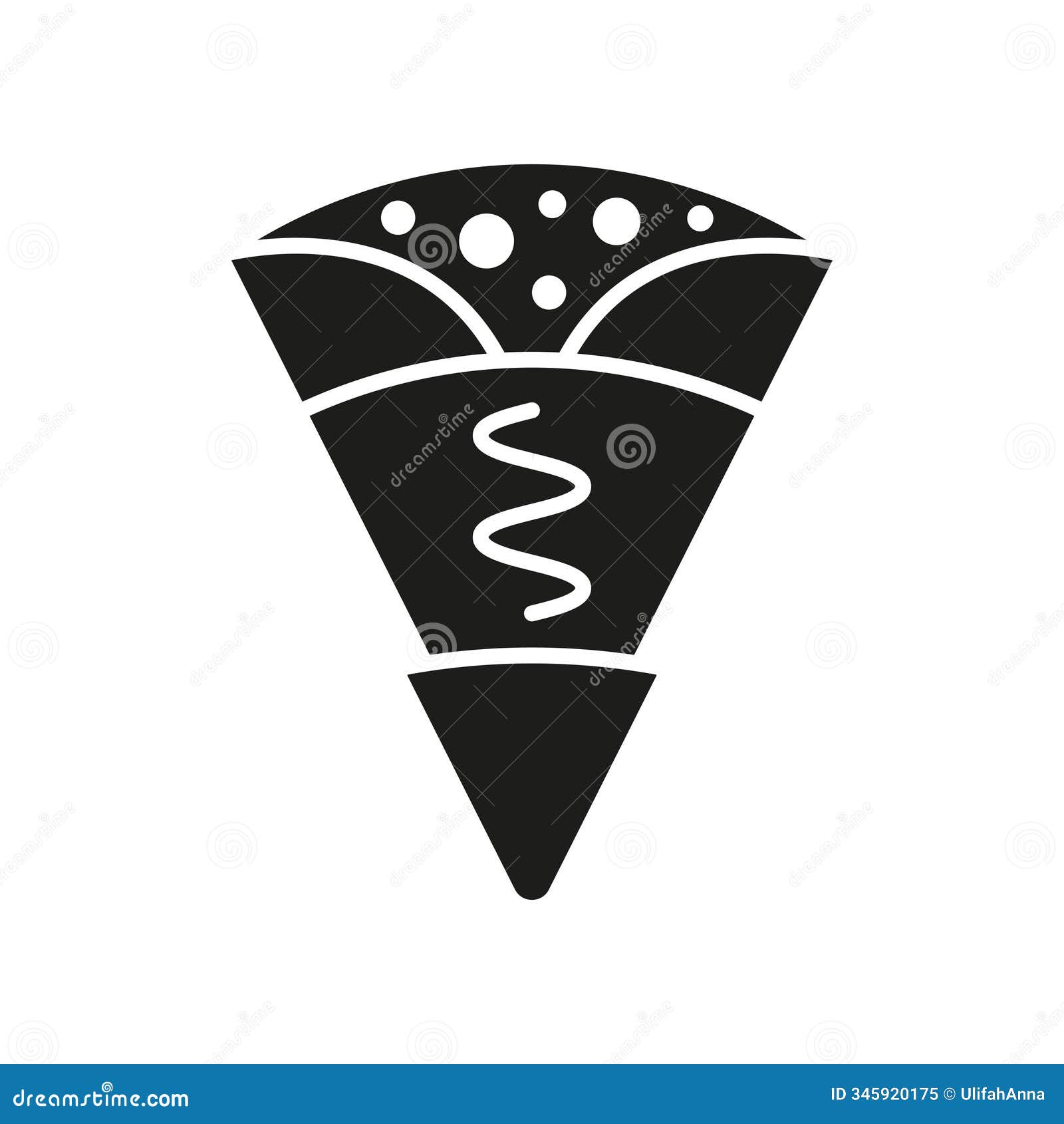 Crepe Food Beverage Icon Vector Basic Design Simple and Modern Stock ...