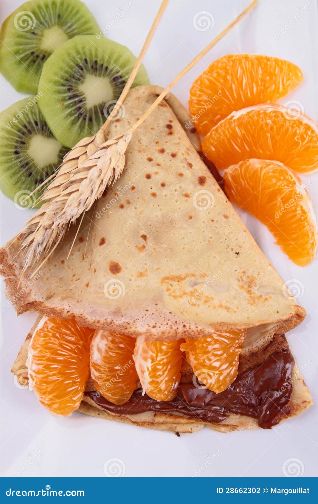 Crepe with fruit stock photo. Image of cuisine, pancake - 28662302