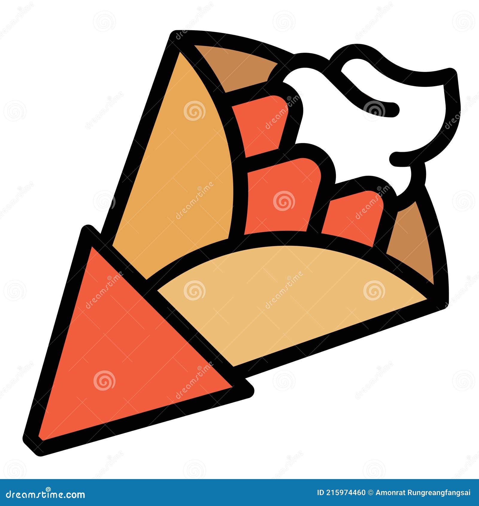 Crepe Icon, Bakery and Baking Related Vector Stock Vector ...
