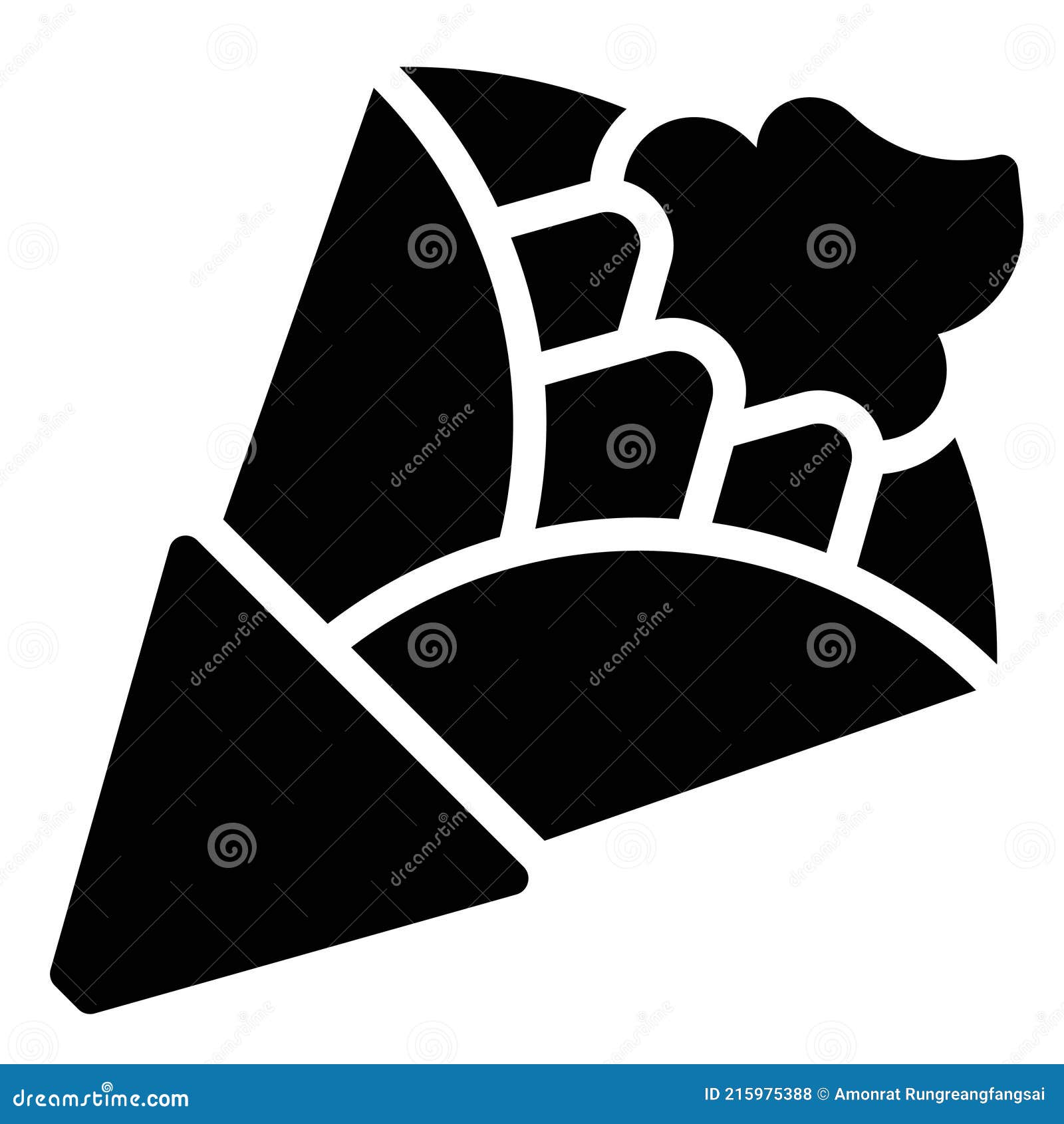 Crepe Icon, Bakery and Baking Related Vector Stock Vector ...