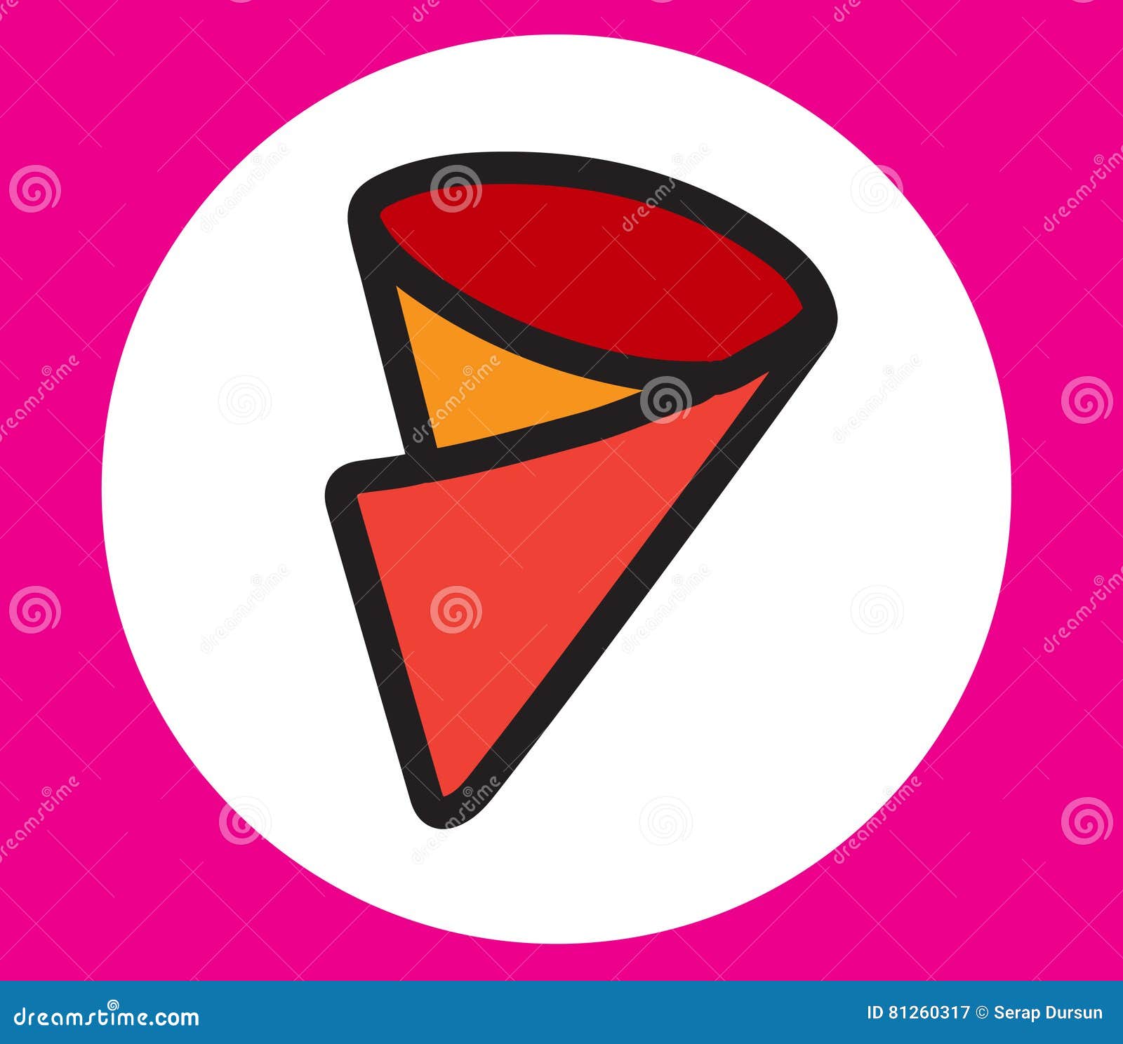 Crepe Icon Design stock illustration. Illustration of decoration - 81260317