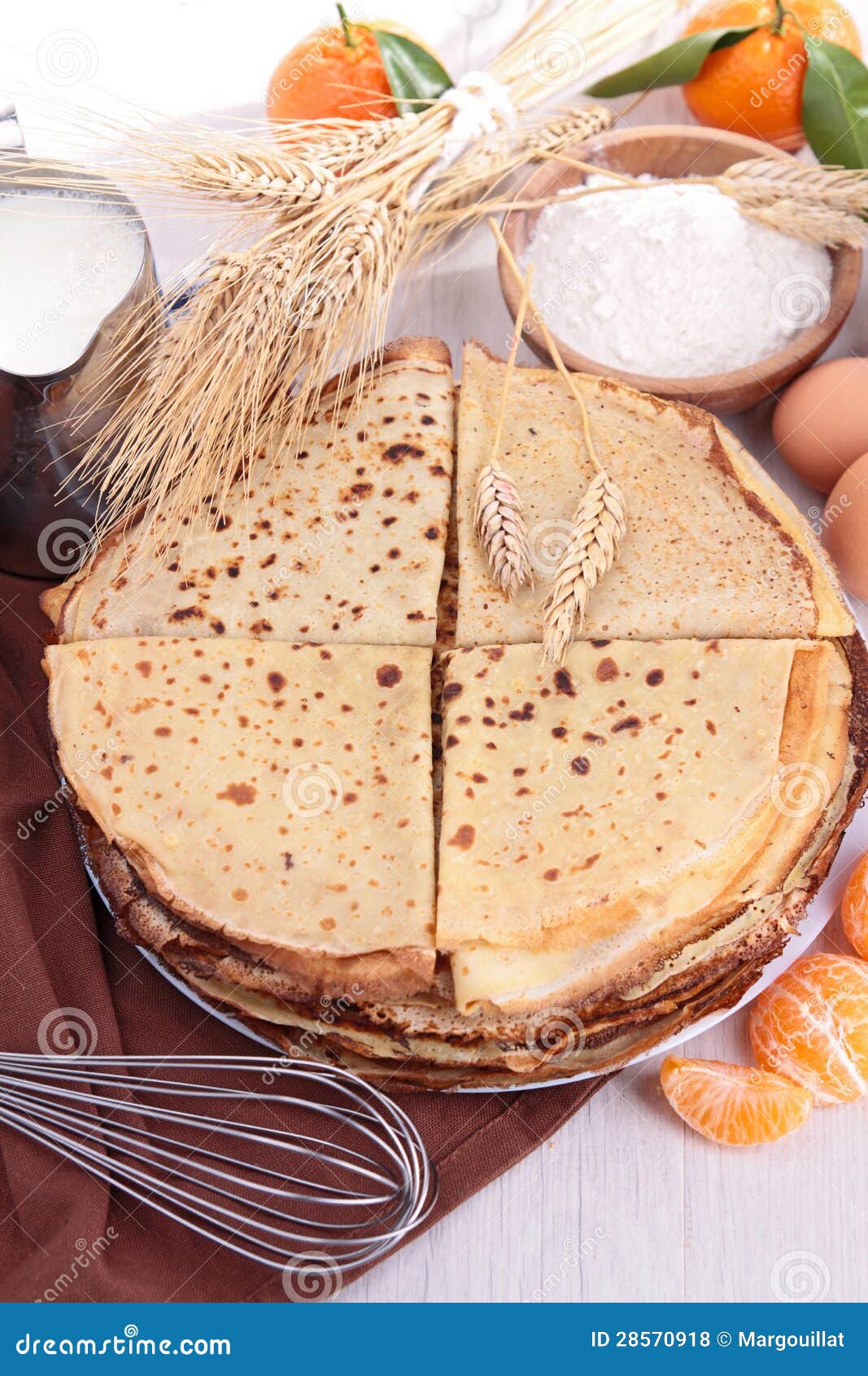 Crepe and ingredients stock photo. Image of diet, candlemas - 28570918