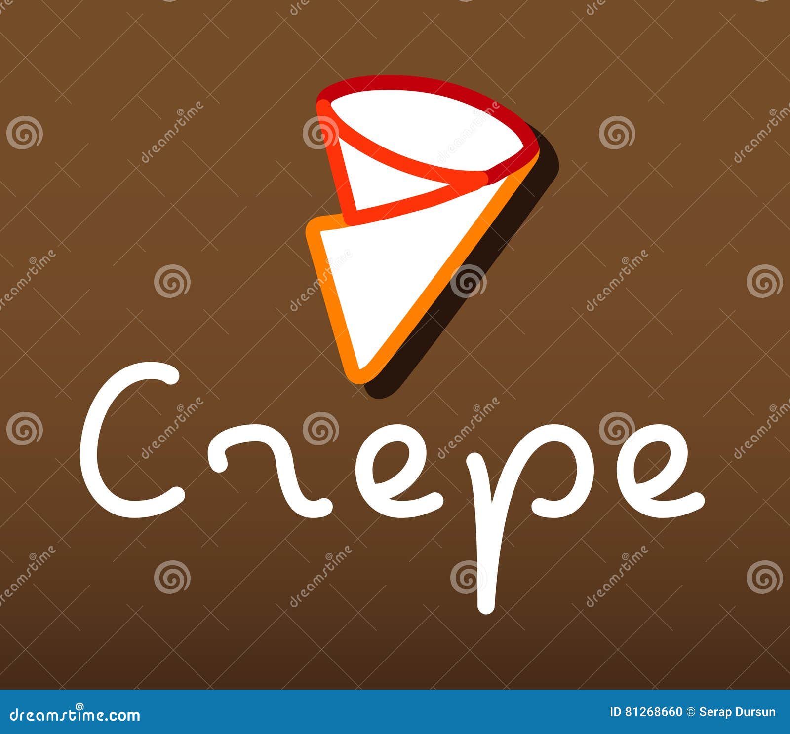 Crepe Logo Design stock vector. Illustration of diet - 81268660