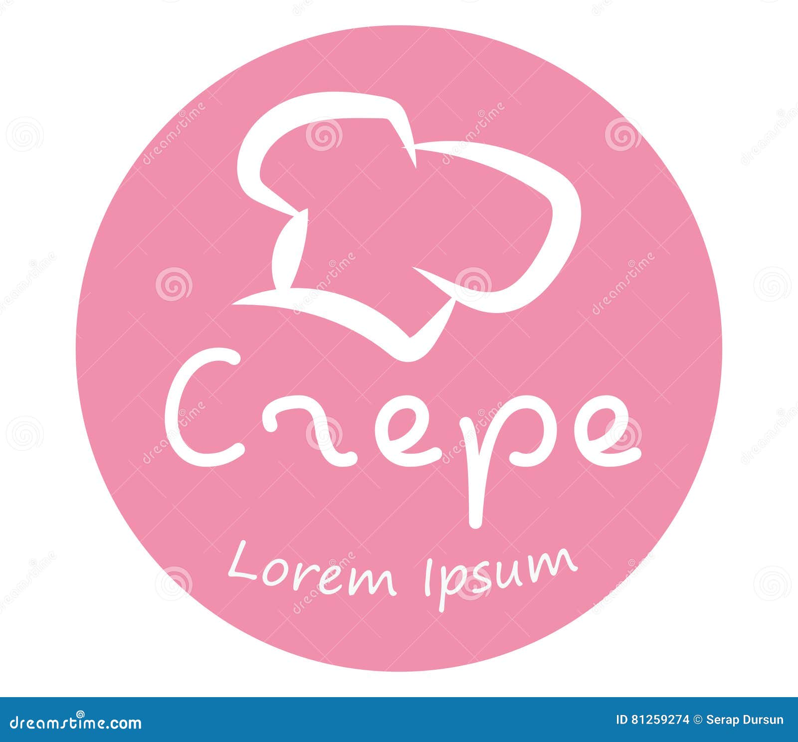 Crepe Logo Design with Chef`s Hat Stock Vector - Illustration of cook ...
