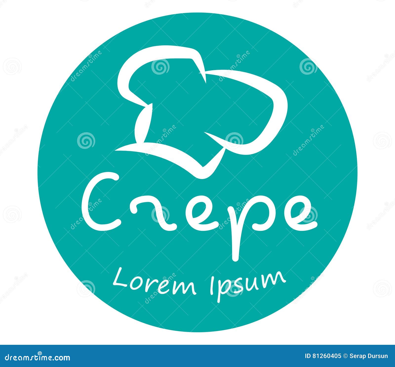 Crepe Logo Design with Chef`s Hat Stock Vector - Illustration of chef ...