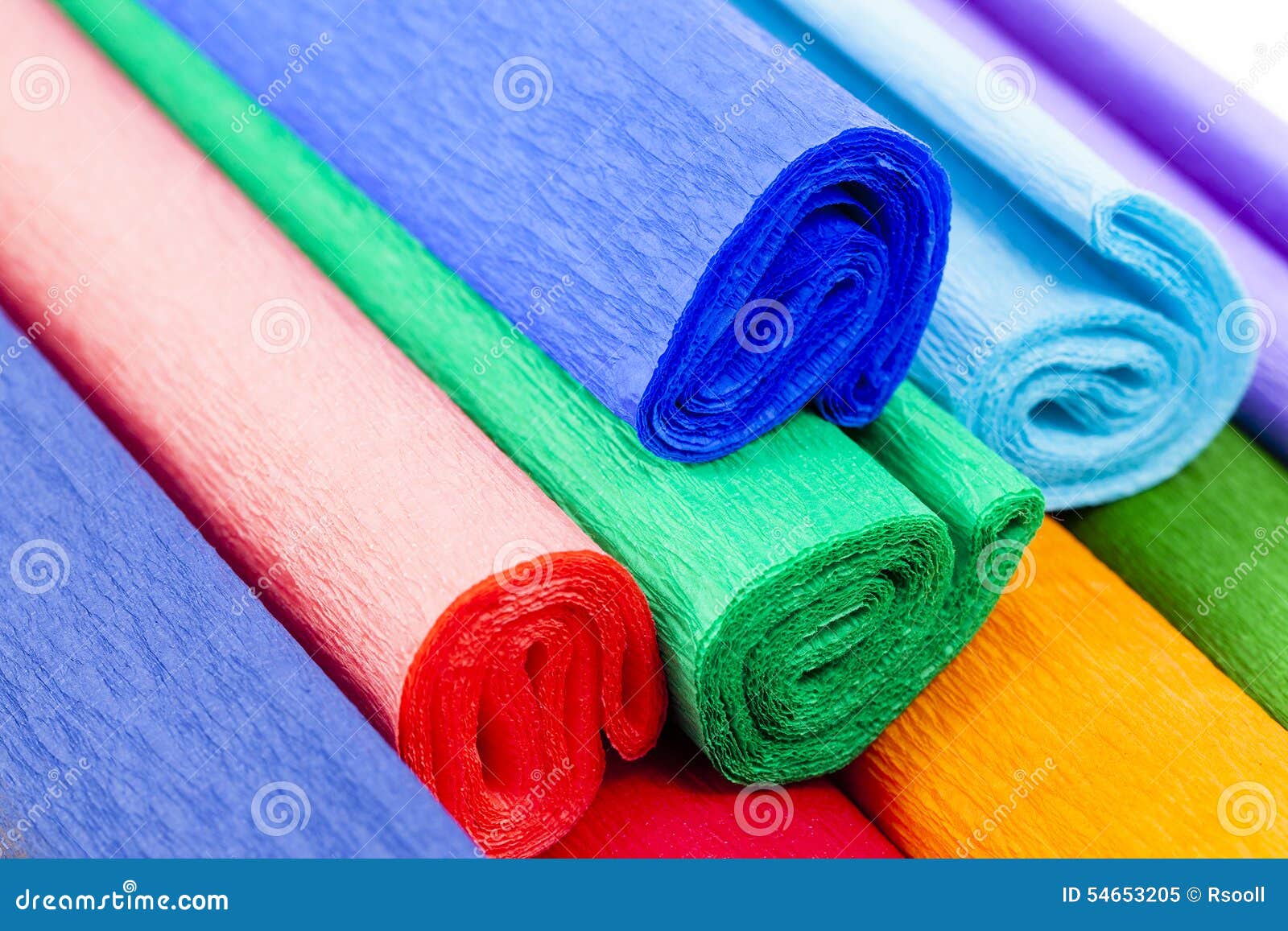 Crepe paper stock image. Image of opening, group, orange - 54653205