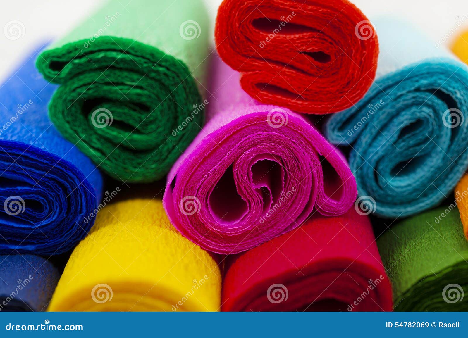 Crepe paper stock image. Image of blue, crepepaper, closeup - 54782069