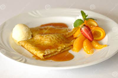 Crepe suzette stock photo. Image of white, suzette, food - 13381430